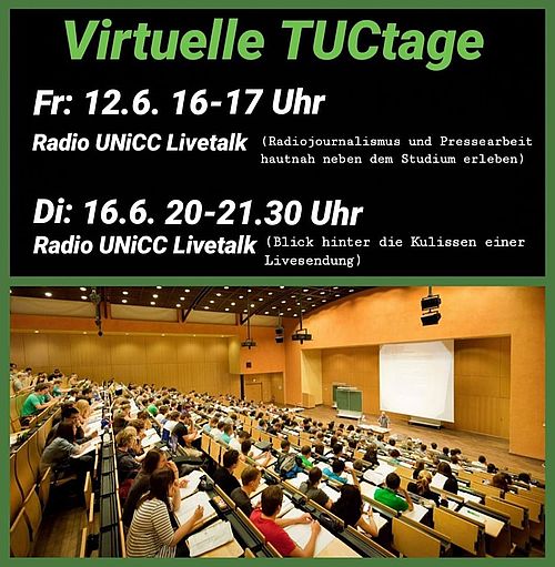 Radio UNiCC - Streammitschnitt der Virtuellen TUC-Tage 2020